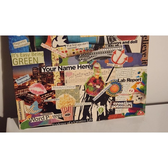 Handmade | Art | Art 1x14 Ooak Handmade Unframed Upcycled Wall Decor ...